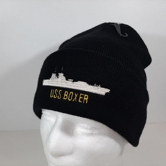 thepatriotspride.com | Accessories | Us Navy Uss Boxer Beanie Watch Cap ...